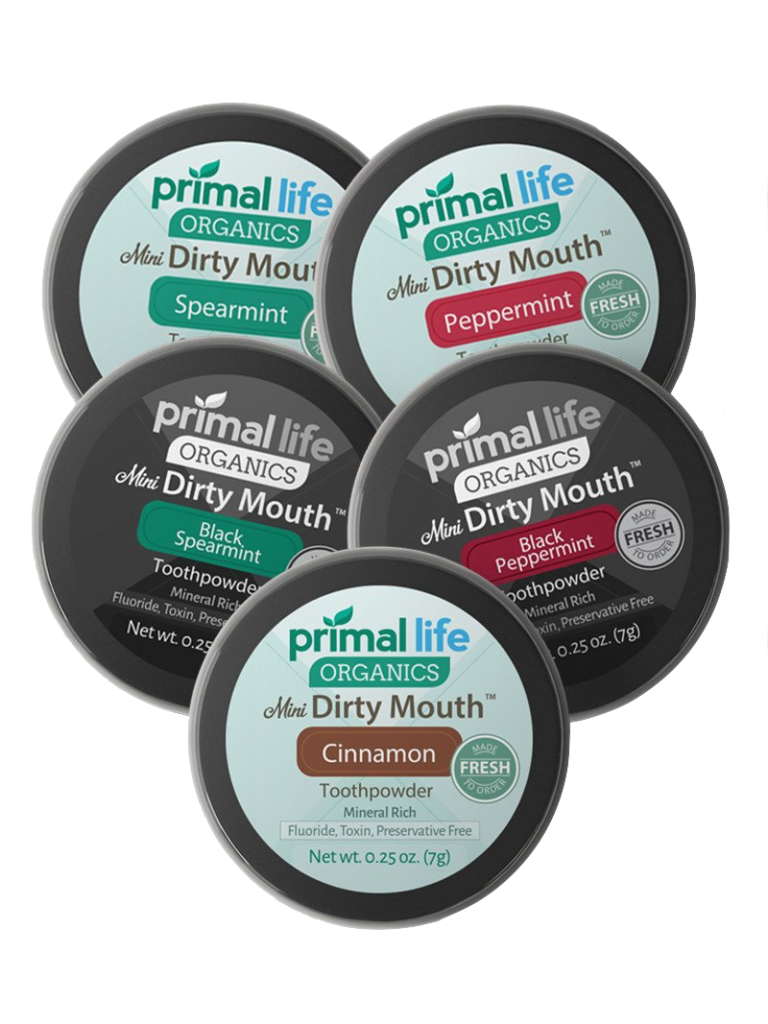 Primal Life Dirty Mouth tooth powders - Dave Asprey Box